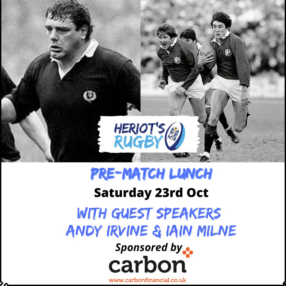 Saturday 23rd October 2021 - Heriot's Blues V Biggar RFC Pre-Match ...
