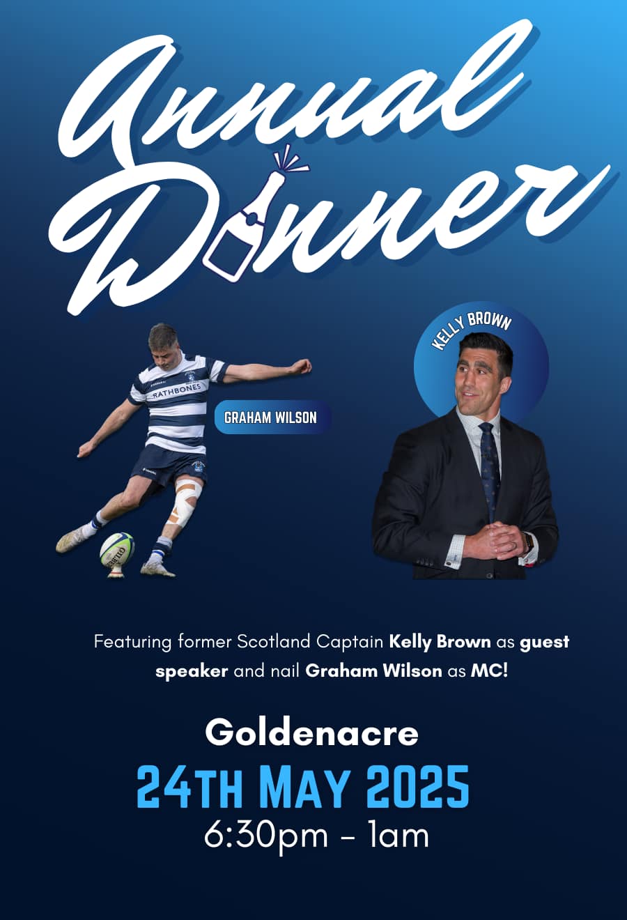 HERIOT'S RUGBY CLUB ANNUAL DINNER - Heriots Rugby Club