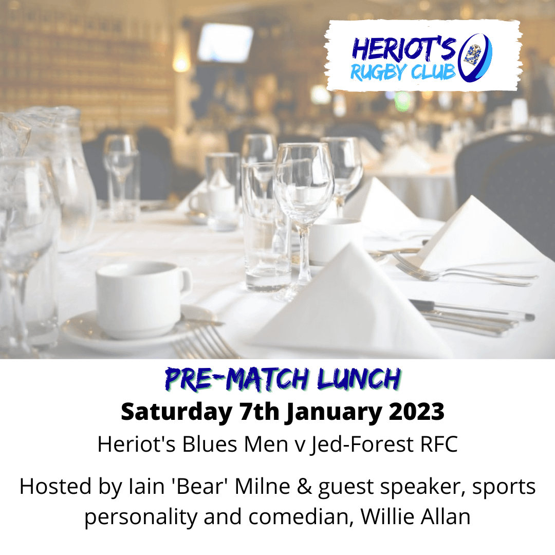 070123 Pre-match Lunch Heriot's Blues V Jed-Forest RFC : Member Ticket ...