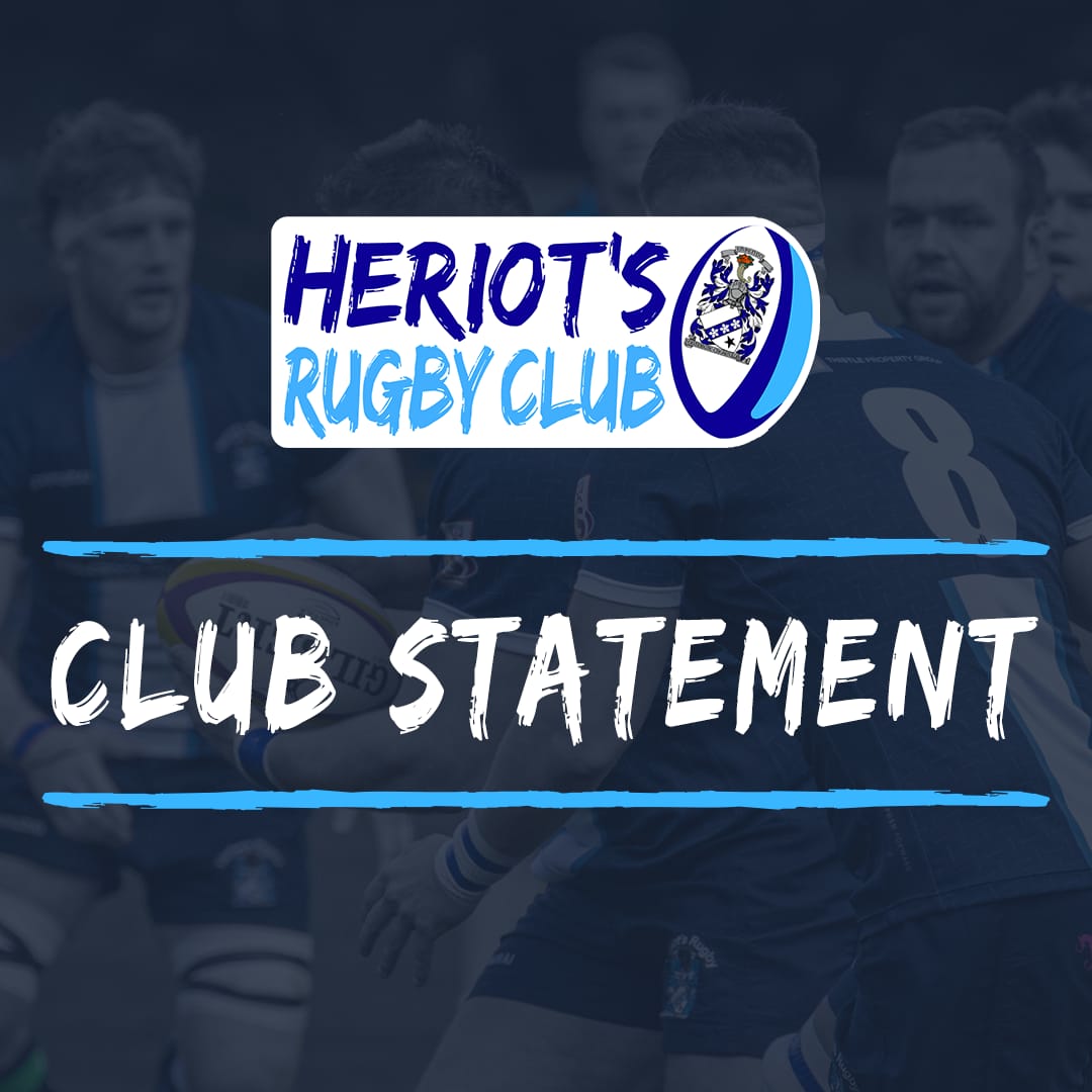 CLUB STATEMENT | SUPER SERIES - Heriots Rugby Club